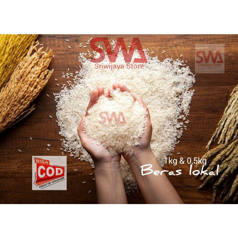 Jual Beras Asli Dari Petani Lokal madiun ngawi 1kg cod gratis ongkir ...