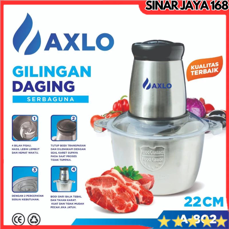 Jual GILINGAN DAGING SERBAGUNA 22 CM / CHOPPER MEET GRINDER DAGING ...