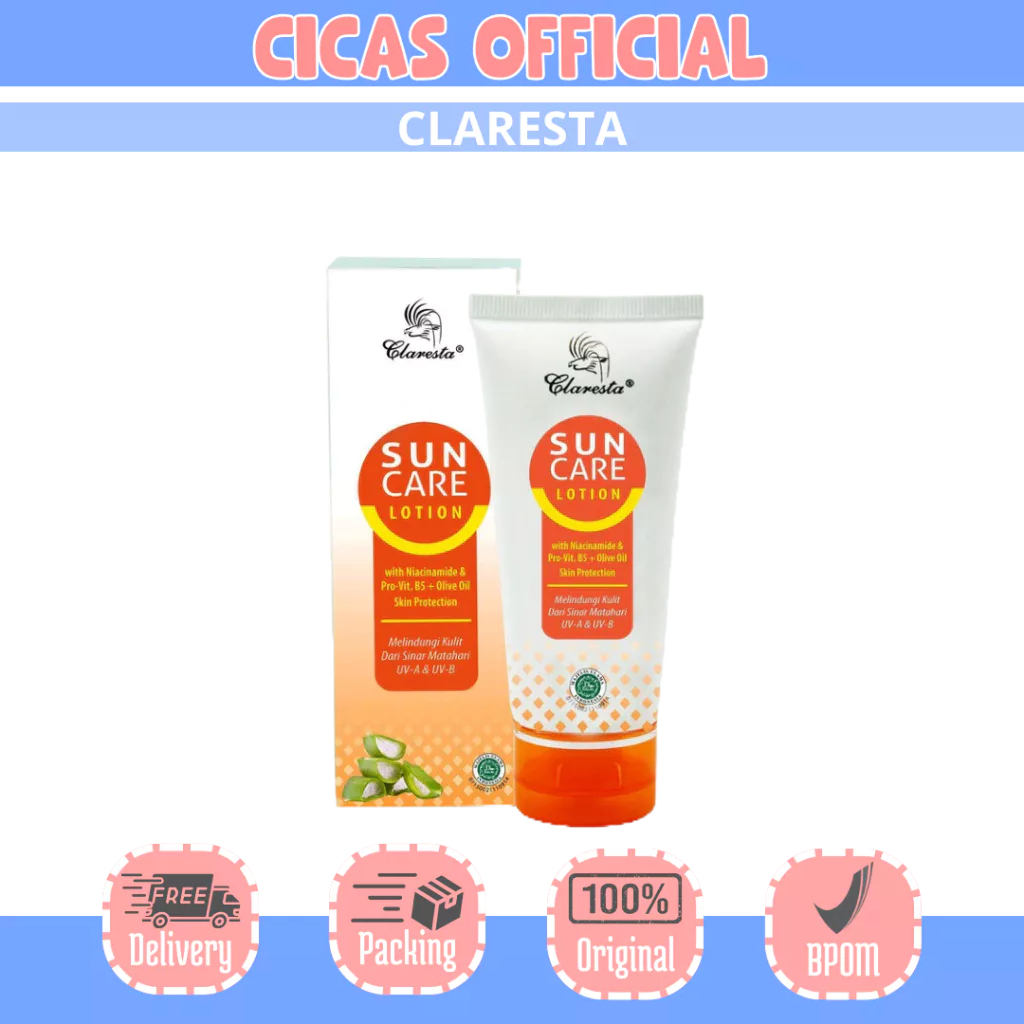 Jual cicasofficial - CLARESTA Sun Care Lotion 60 g | Shopee Indonesia