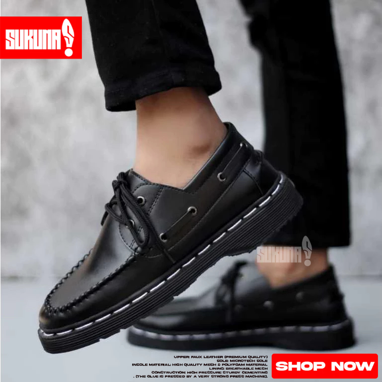 Jual Sepatu Hitam Kerja Formal Oxford Docmart Pria - GOGETA PUTIH ...