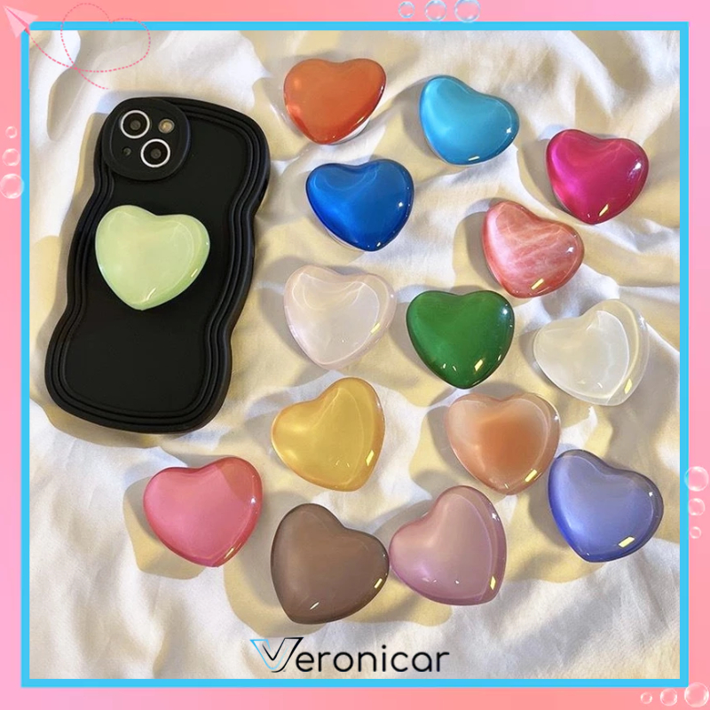 Jual Pop Socket Premium Bentuk Hati Phone Holder HP Korean Style Love ...