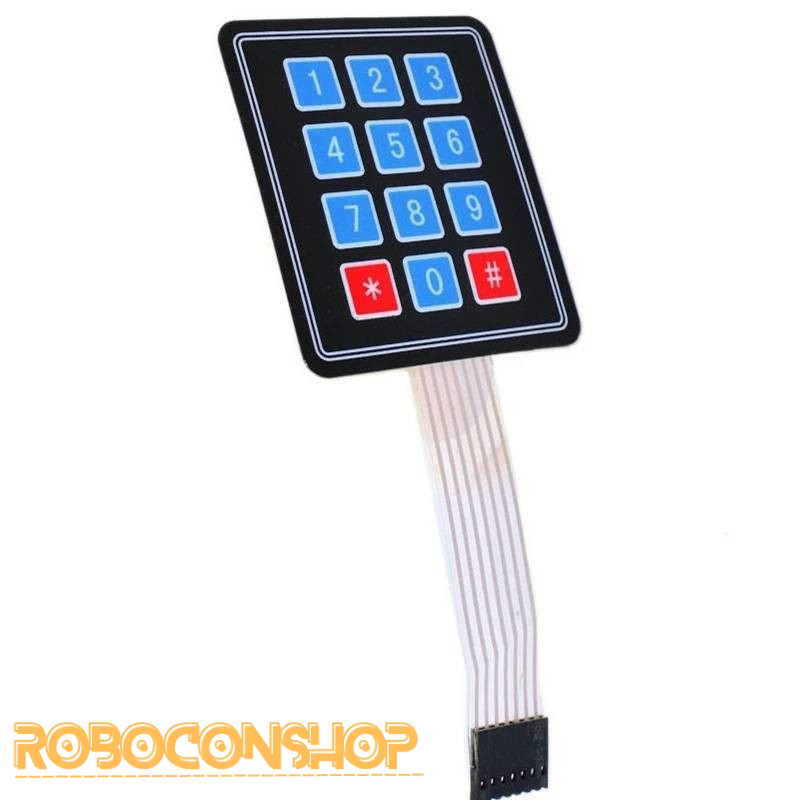 Jual 4x3 Matrix Array 12 Key Membrane Switch Keypad Keyboard For Arduino Shopee Indonesia