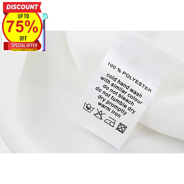 Jual LABEL WASH CARE COTTON DAN POLYESTER TAG SUPER PREMIUM CO 1X DI ...