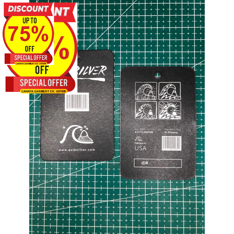 Jual QUIKSILVER TAG HANGTAG SUPER PREMIUM CO 1X DIKIRIM 600PCS | Shopee ...
