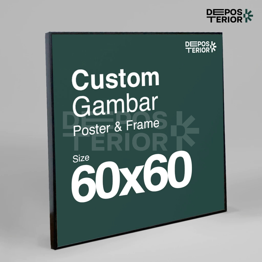 Jual Poster Frame Custom Gambar 60x60cm | Shopee Indonesia