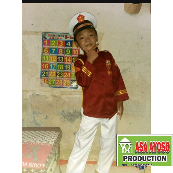 Jual Merk ASA AYOSO-==BAJU seragam Akpol Anak Tk Lengkap atribut Sesuai ...