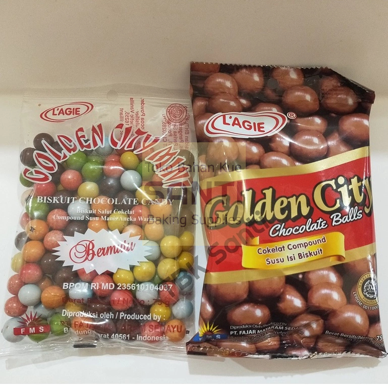 Jual Golden City | Biskuit Cokelat Permen Cokelat Chocolate Balls ...