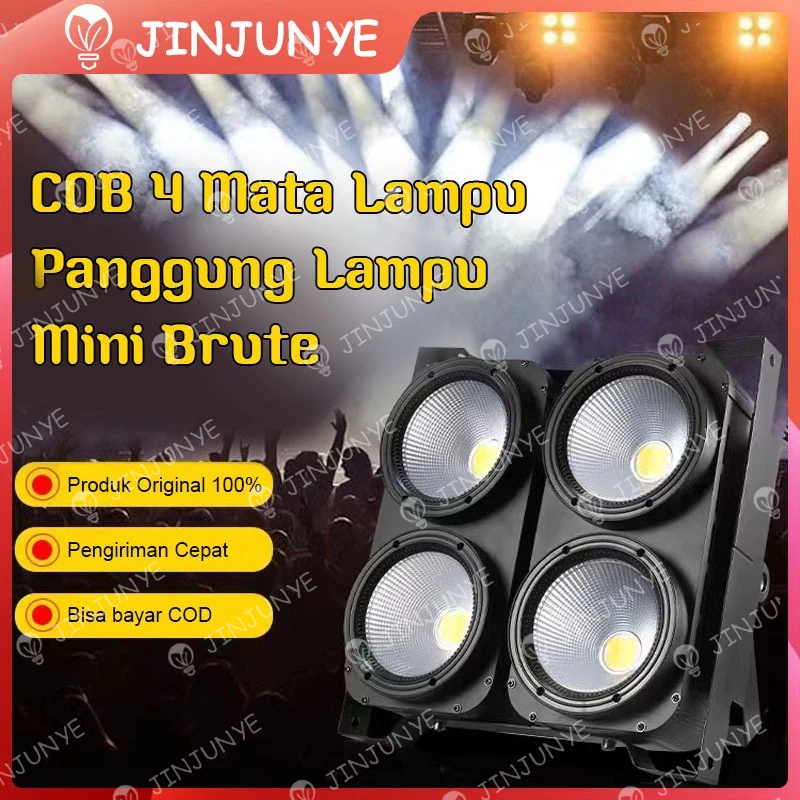 Jual ️3warna&sensor musik ️Lampu Mini Brute 4 Mata 400W Yang Warm White ...