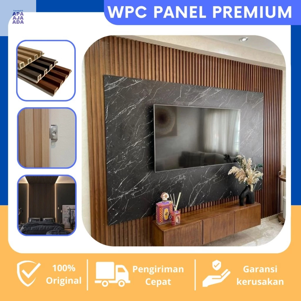 Jual Wpc panel (PREMIUM) 1meter/kisi-kisi/Wallpanel/Wpc murah/Wpc Panel ...