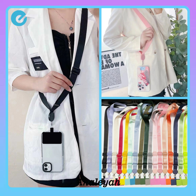 Jual TALI LANYARD STRAP HP / TALI GANTUNGAN HP LEBAR / TALI SLING CASE ...
