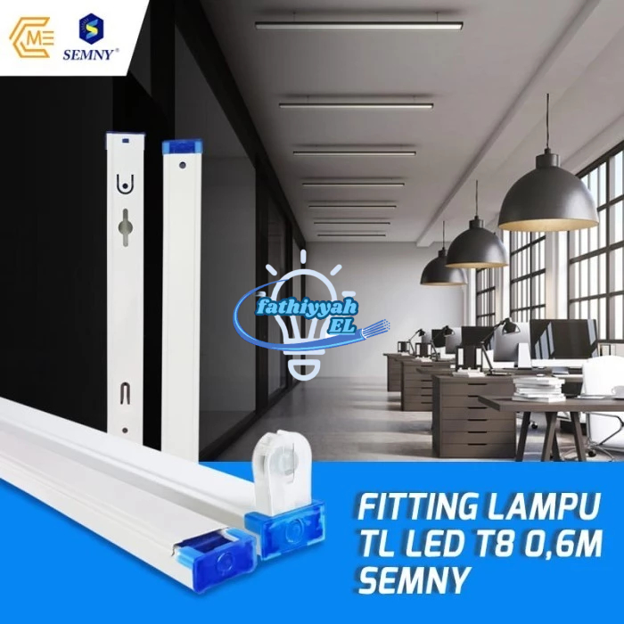 Jual semny t8 9w putih lampu neon TL LED kap lampu t8 60cm lampu neon ...
