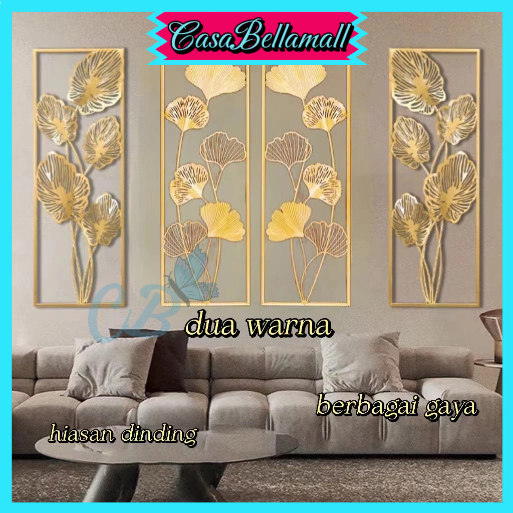 Jual Termurah-COD Wall Decor Hiasan Nordic Dinding/mural tanaman besi ...