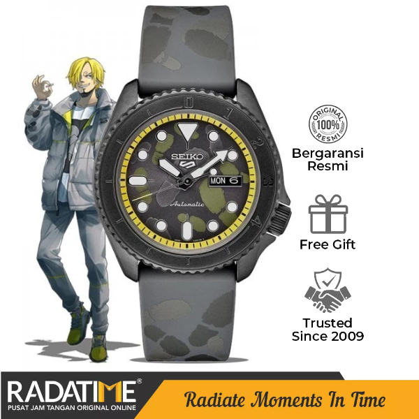Jual Jam Tangan Pria Seiko One Piece Sanji COLLABS Original 100% Rubber ...