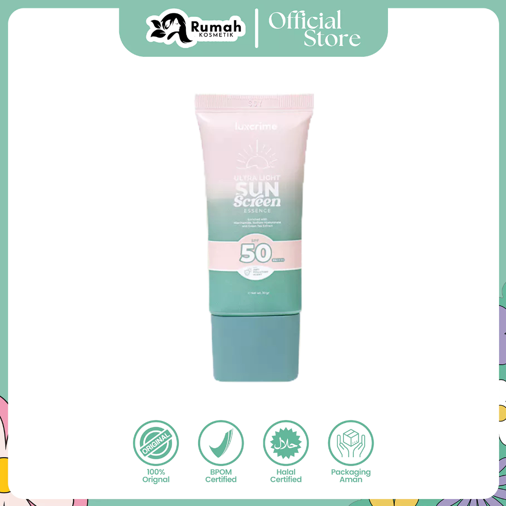 Jual Luxcrime Ultra Light Sunscreen Essence SPF 50 PA++++ | Shopee Indonesia
