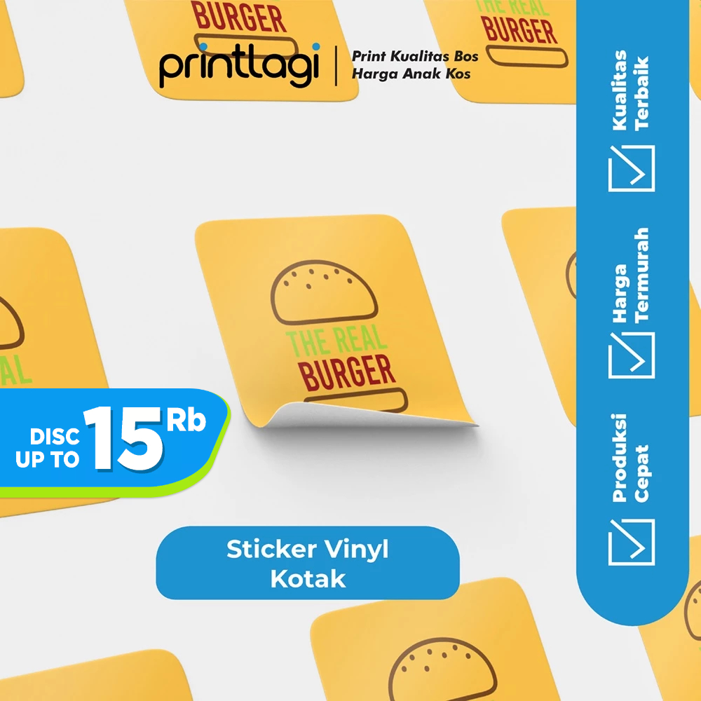 Jual Cetak Custom Stiker Label Kotak / Sticker Anti Air / Label Makanan ...