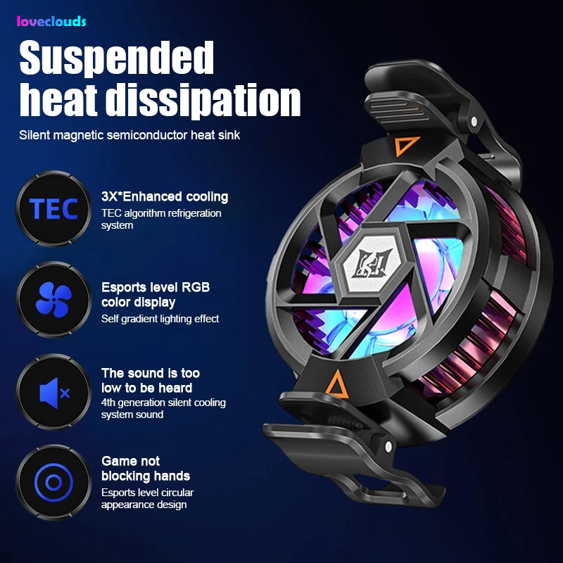 Jual 2024 Radiator Fan Cooler Heatsink Magnetic Mobile Phone Pendingin ...
