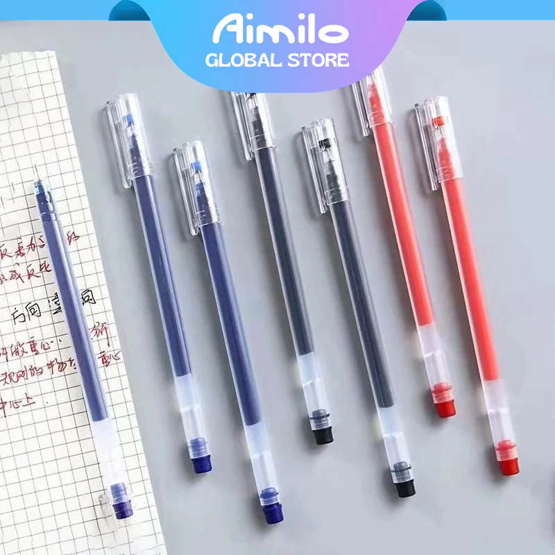 Jual Aimilo Gel Pen Pulpen Gel 3 Warna 0.5mm 1 PCS | Shopee Indonesia