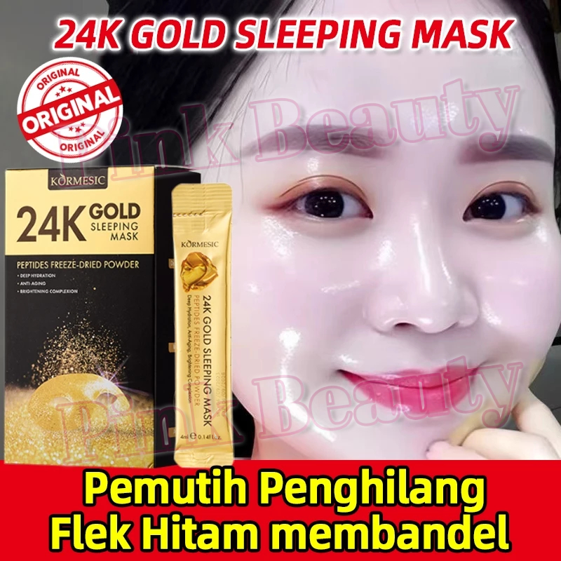 Jual 20pcs / kotak 24K GOLD SLEEPING MASK 100% Original Masker Tidur ...