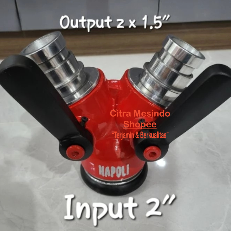 Jual Y connection Hydrant 2 Handle 3 Arah 3 Way Ukuran 2" x 1.5" x 1.5 ...