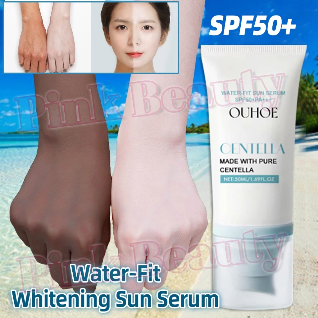 Jual WaterFit Sun Serum 50ml Glowing Up Sunscreen Centella HyaluCica Sunscreen Essence SPF50 ...