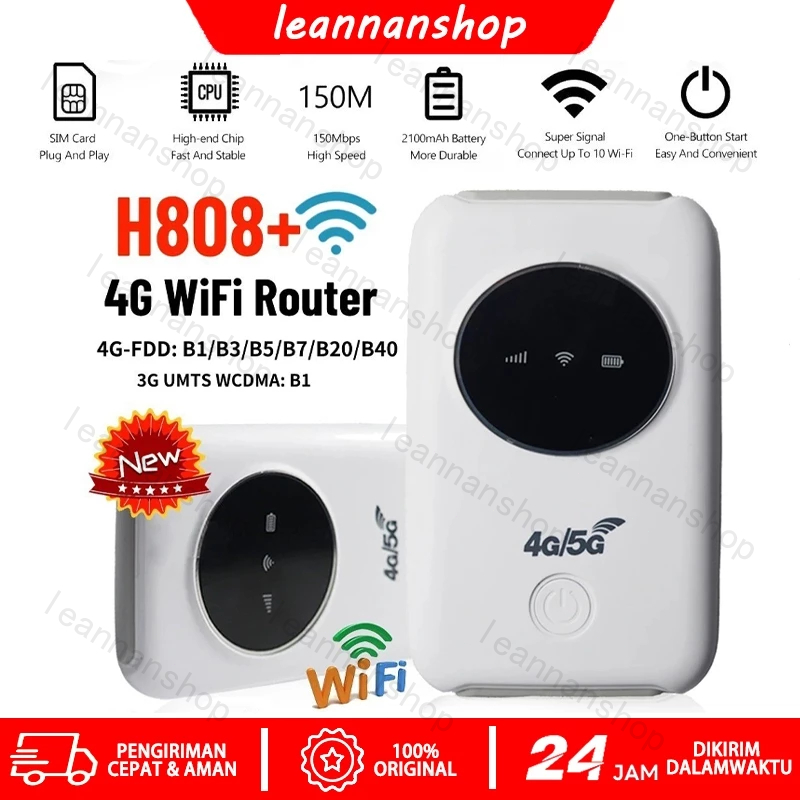 Jual Modem MIFI Router 4G H808 Unlocked Bypass Hotspot Portable WIFI ...
