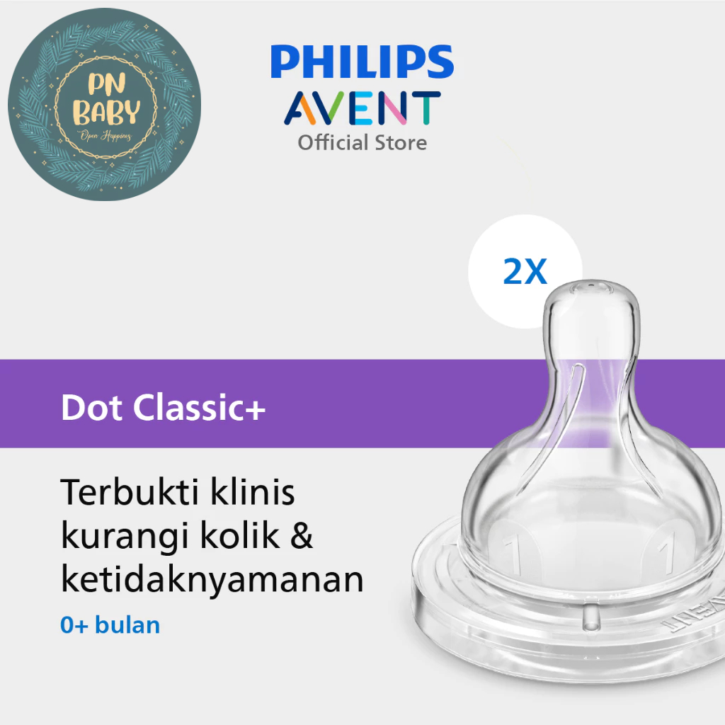 Jual Philips Avent Classic Teat Normal Medium Fast Flow Airflex 0+ 1+ 3 ...