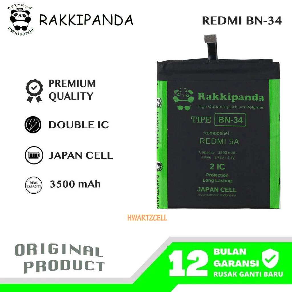 Jual RakkiPanda - BN34 Redmi 5A Batre Batrai Baterai [HWARTZ] | Shopee ...