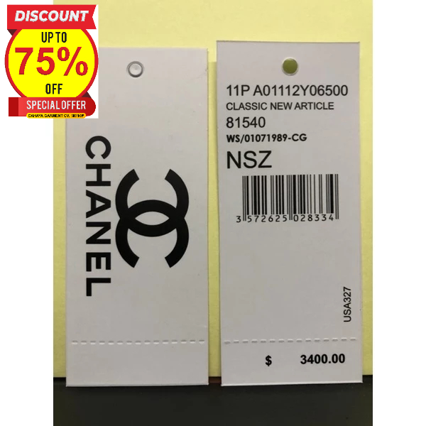 Jual CHANEL TAG BARCODE SUPER PREMIUM CO 1X DI KIRIM 600PCS | Shopee ...