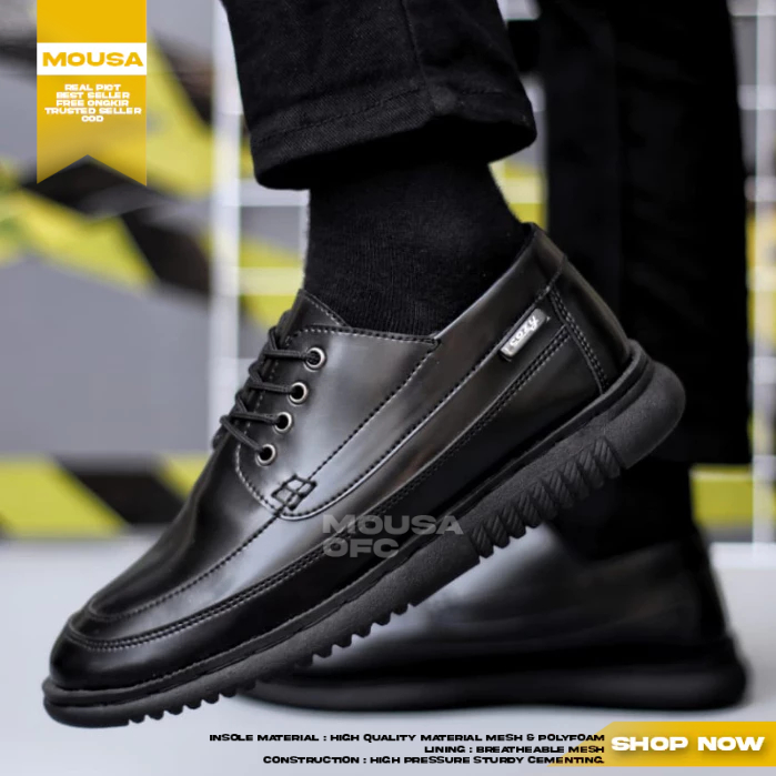 Jual Sepatu Formal Pantofel Hitam Sepatu Kerja Hitam Pria | Shopee ...
