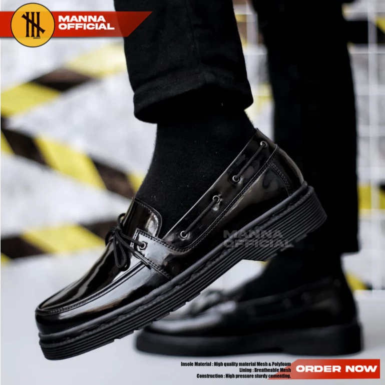Jual Sepatu Pantofel Mengkilap Hitam Formal Pdh Kerja Kantor Pria ...