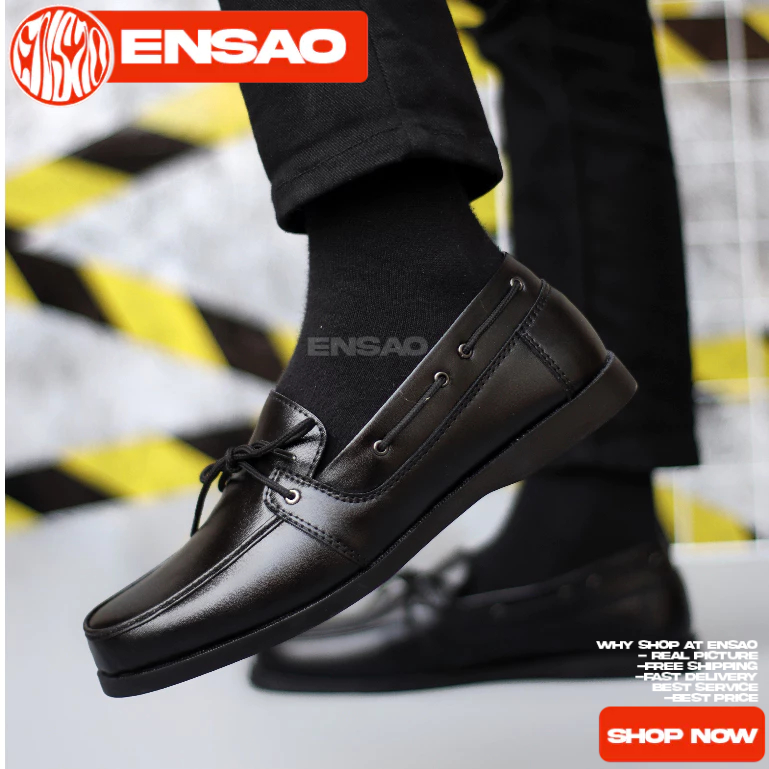 Jual Sepatu Pantofel Slop Hitam Pria Formal Casual Kerja Pria | Shopee ...
