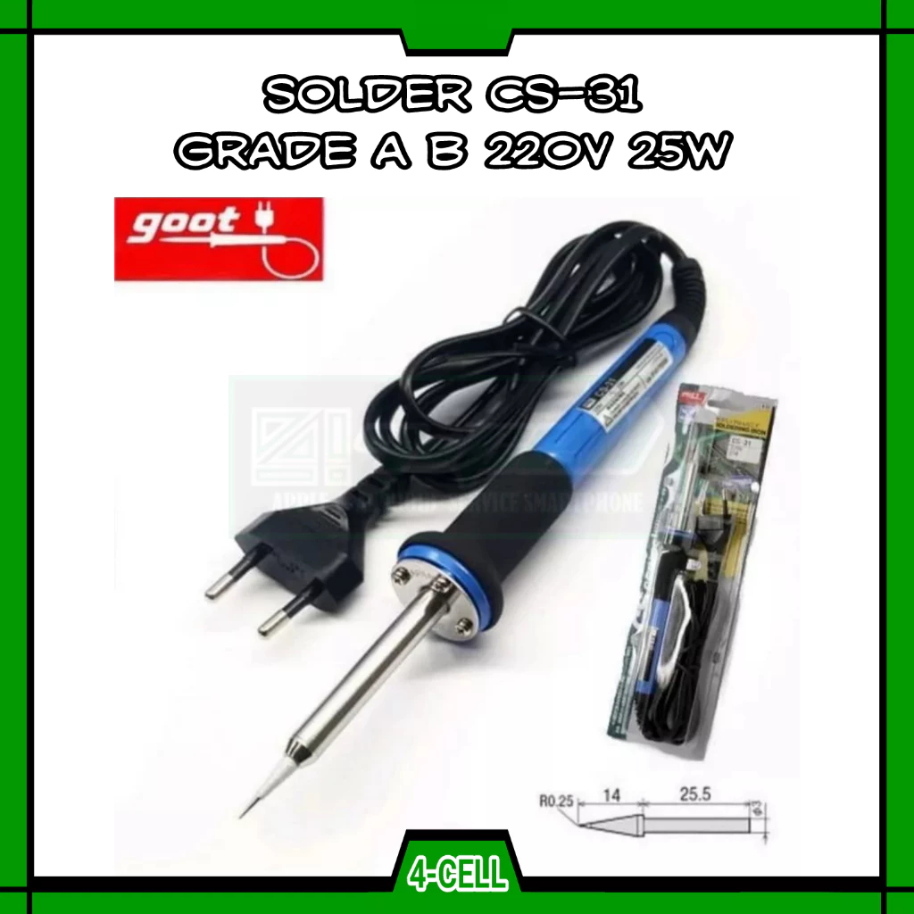 Jual Solder CS-31 GRADE A B - 220V 25W | Shopee Indonesia