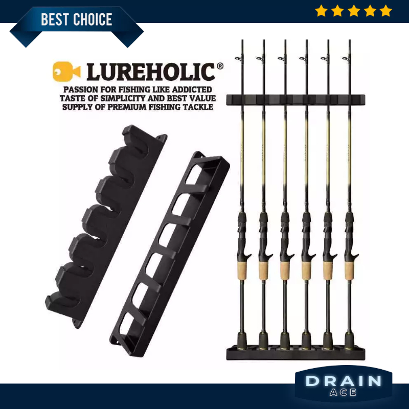 Jual DAC Rak Holder Joran Pancing Wall Mount Fishing Rod Rak ...