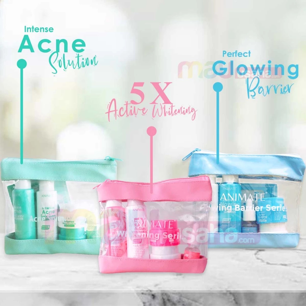 Jual Paket Animate Skincare Cream Pemutih Wajah Paket Acne Solution ...