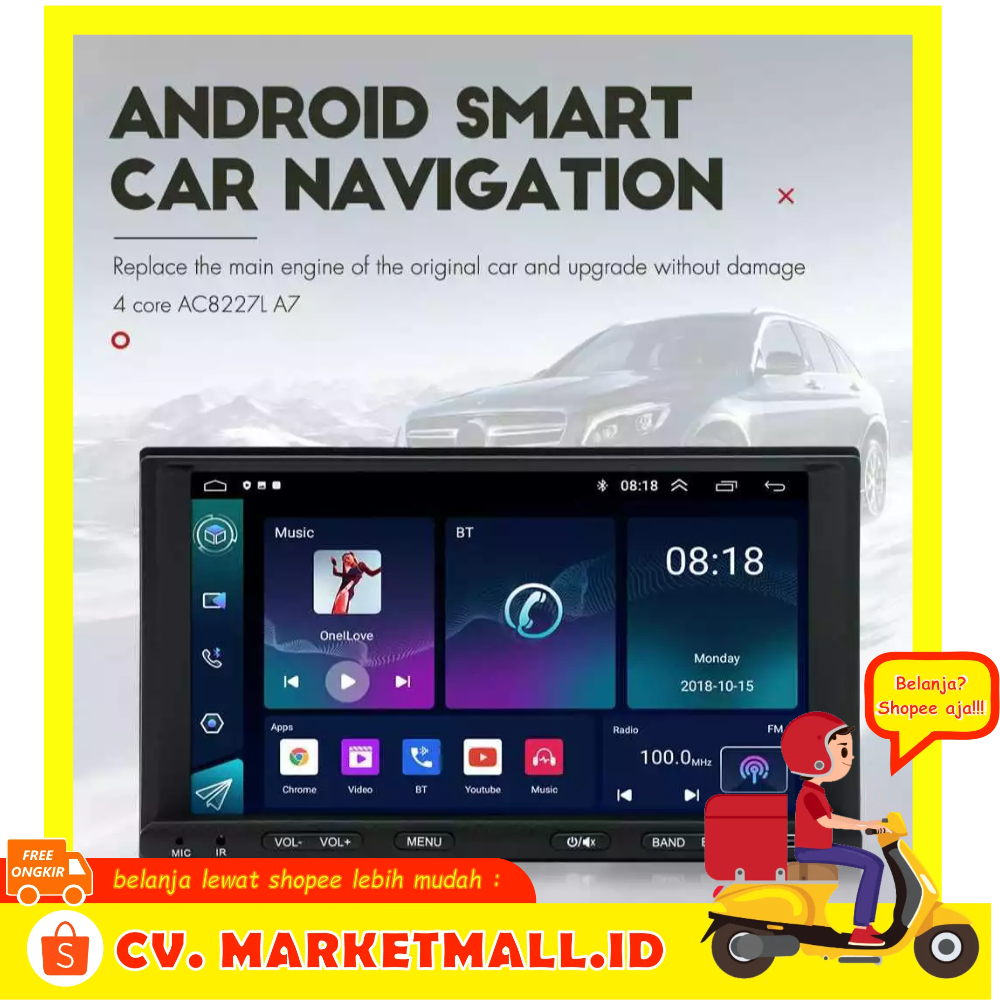 Jual Market Mall - Head Unit Double Din 7 Inch Android GPS Multimedia ...