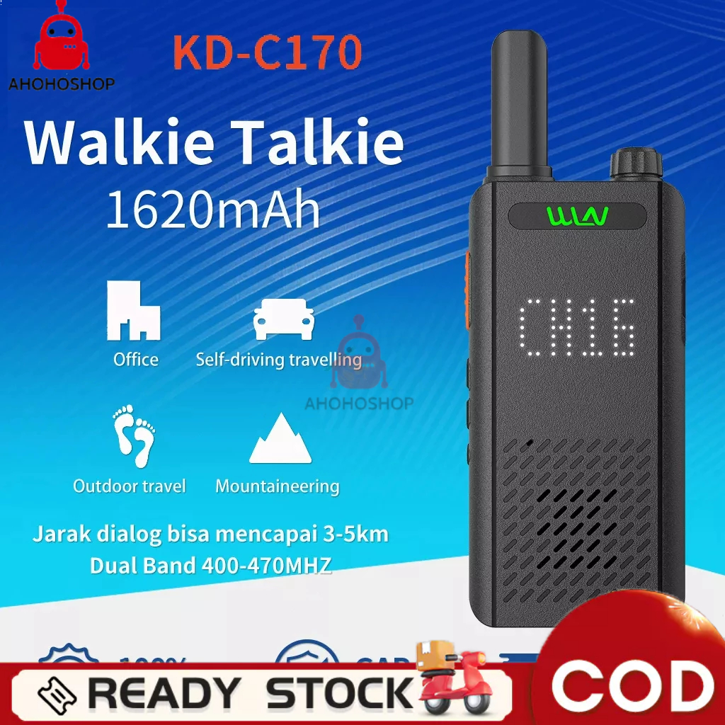 Jual HT Walkie Talkie Tampilan Digital WLN KD-C170 Portable Walky Talky ...