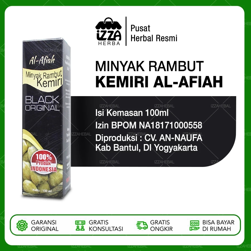 Jual Minyak Kemiri AL AFIAH Penumbuh Rambut Dewasa Dan Bayi Asli ...