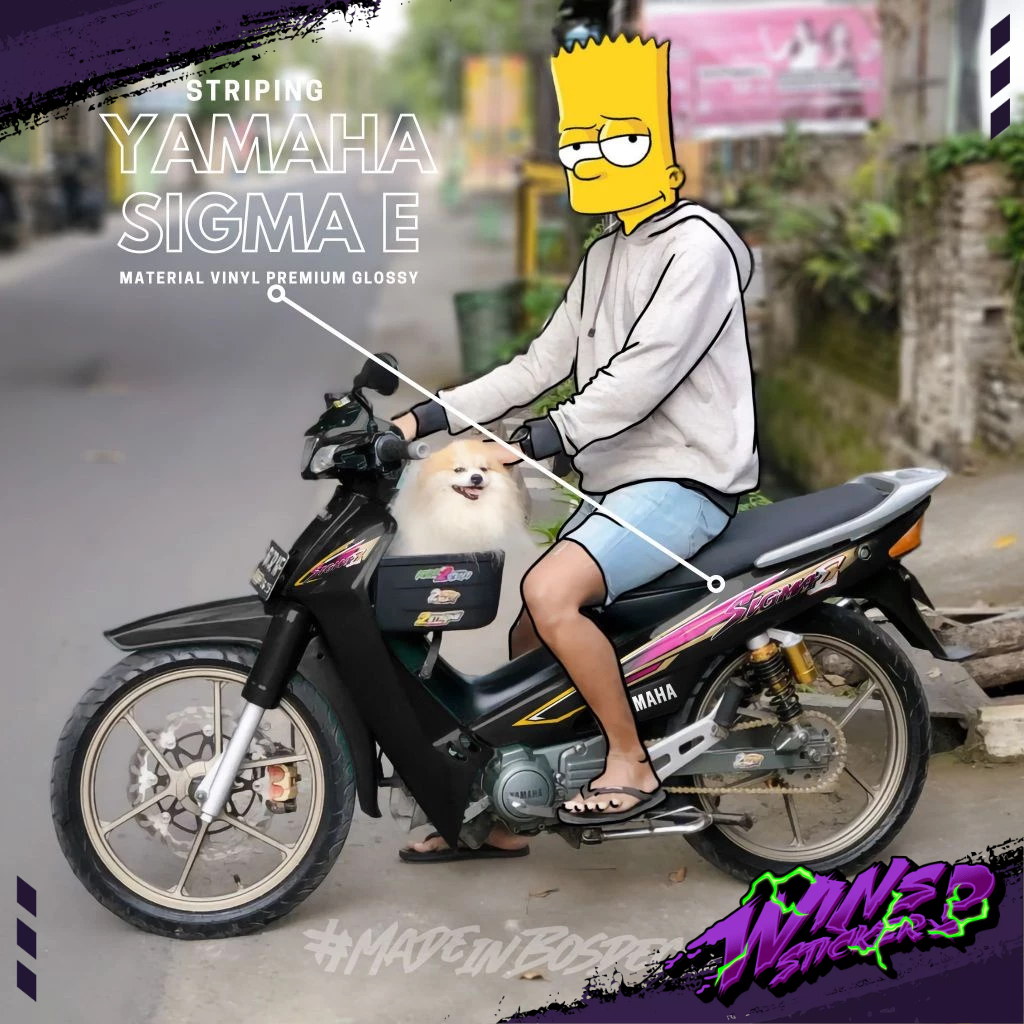 Jual striping stiker sigma e hologram malaysia custom | Shopee Indonesia