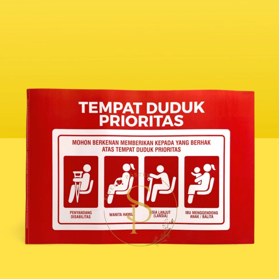 Jual Stiker Tempat Duduk Prioritas Merah | Stiker Kursi Prioritas ...