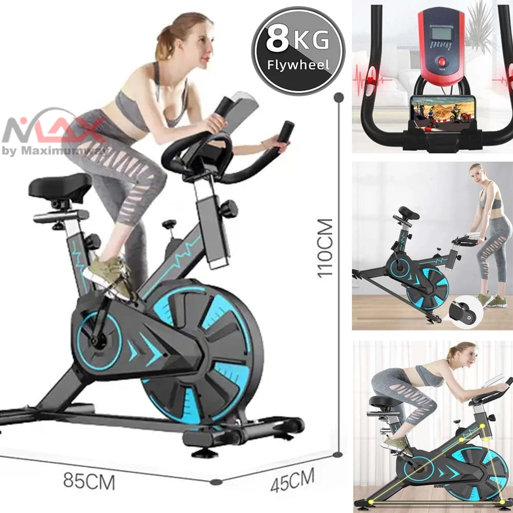 Jual GYM Sepeda Statis Digital Speedometer 8kg roda Professional Gym ...