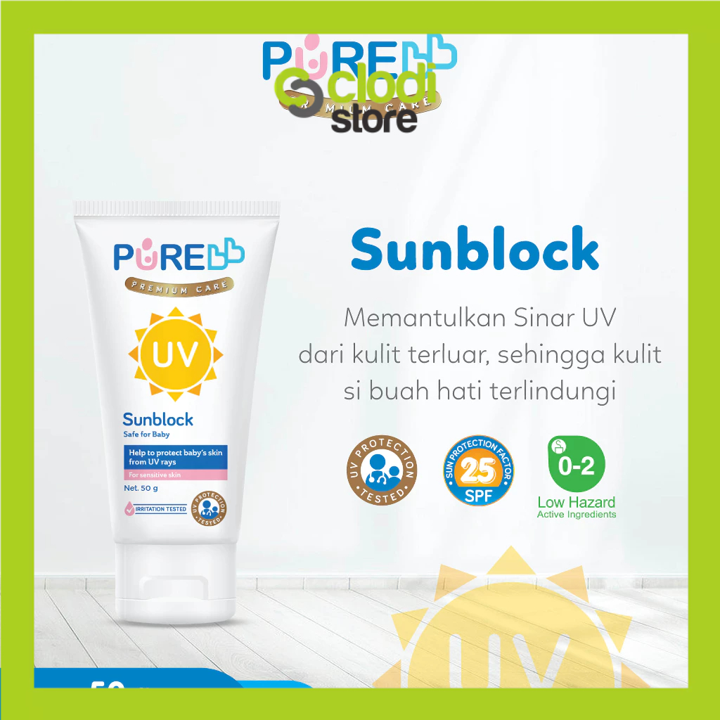 Jual Pure BB Sunblock SPF25 - 100gr dan 50gr Pure BB Sunblock SPF25 ...