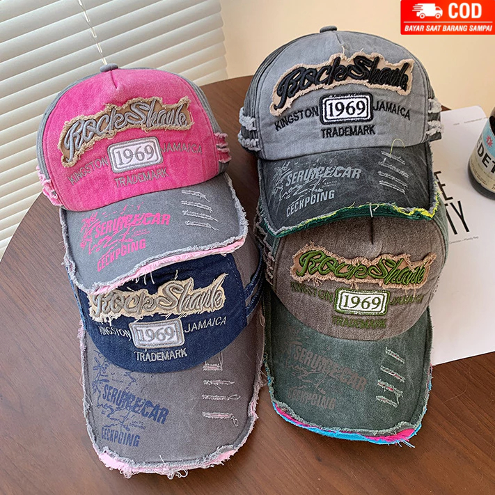 Jual NEXTSTOP-285 Topi Baseball Pria Wanita Bahan Katun Wash Model ...