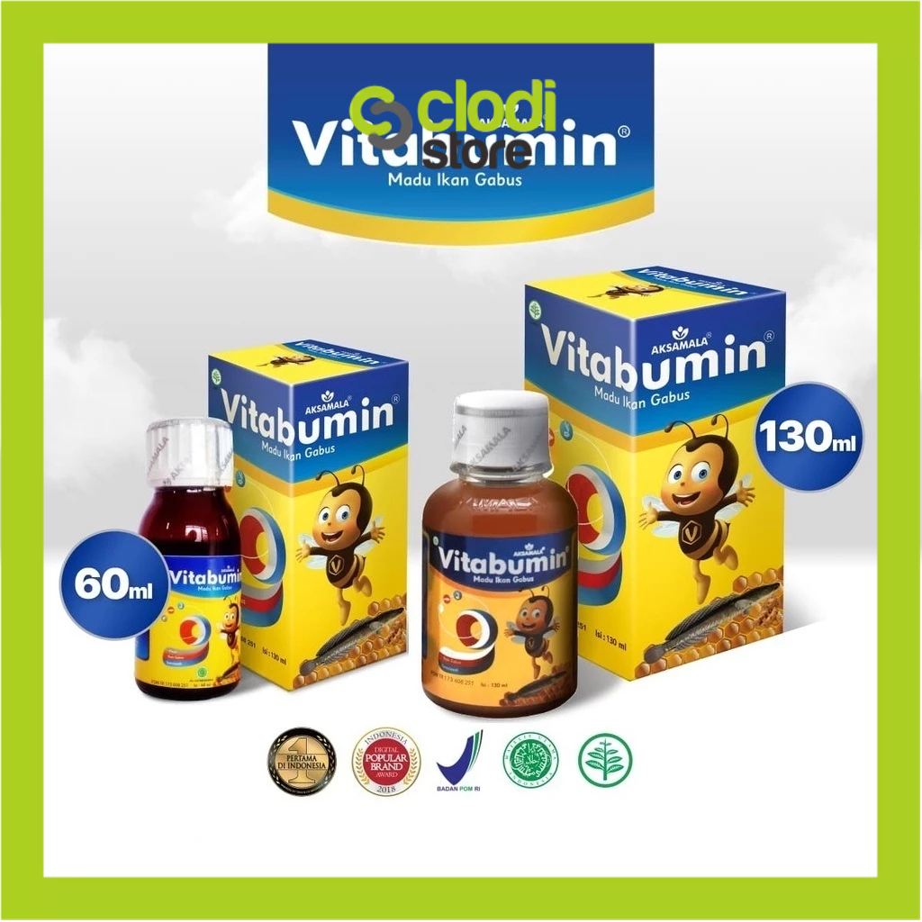 Jual Vitabumin Gizidat Madu Ikan Gabus Multi Vitamin Penambah Nafsu Makan Anak | Shopee Indonesia