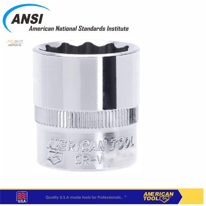 Jual 3/8" DR 6PT mata socket 8 mm American Tool 8957228 ORIGINAL | Shopee Indonesia