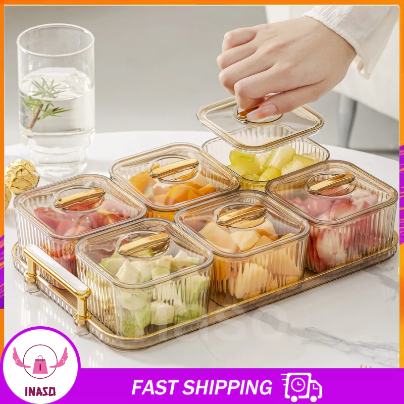 Jual INASO Snack Bowl Toples Lebaran Set Snack Tray Nampan Tempat Saji ...