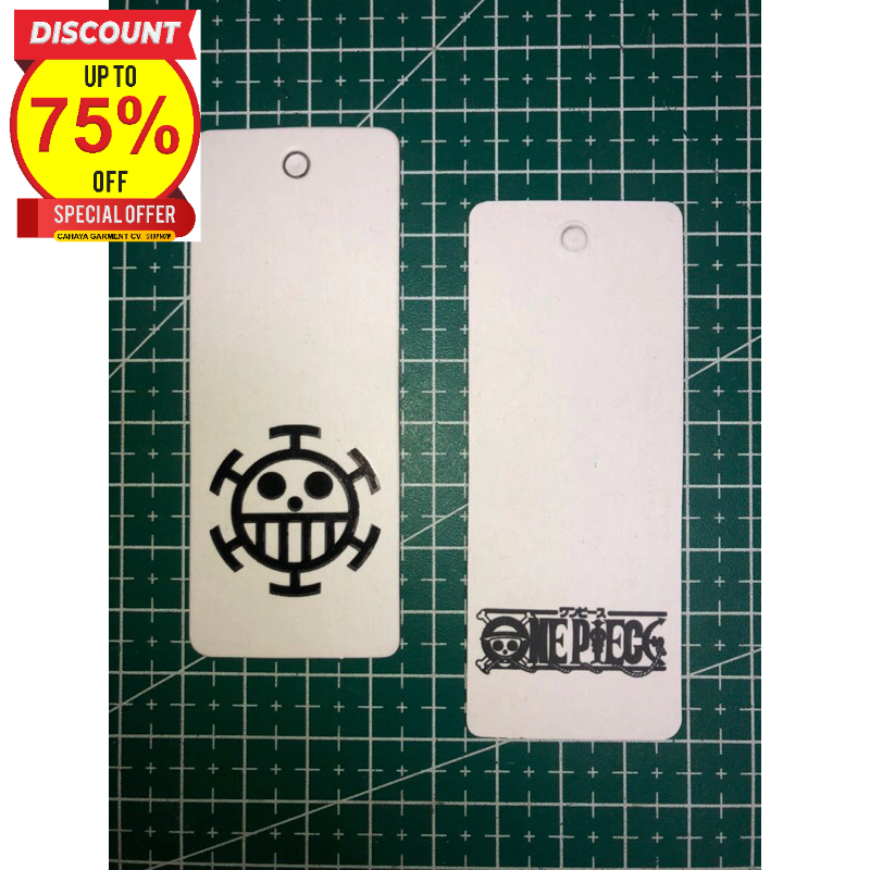 Jual ONE PIECE LABEL TAG HANGTAG 800GSM SUPER PREMIUM CO 1X DIKIRIM ...