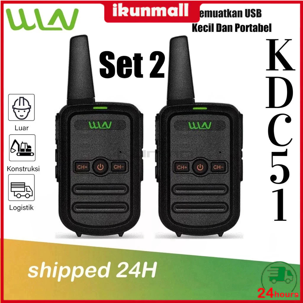 Jual 【COD】HT WLN-C51 HT sipil daya tinggiMini Wln Two-Way Radio Walkie ...