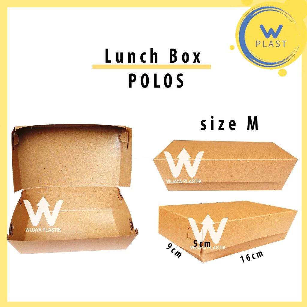 Jual Lunch Box ( M ) Window & Polos @Pcs | lunchbox full laminasi kraft paper kertas coklat dus ...