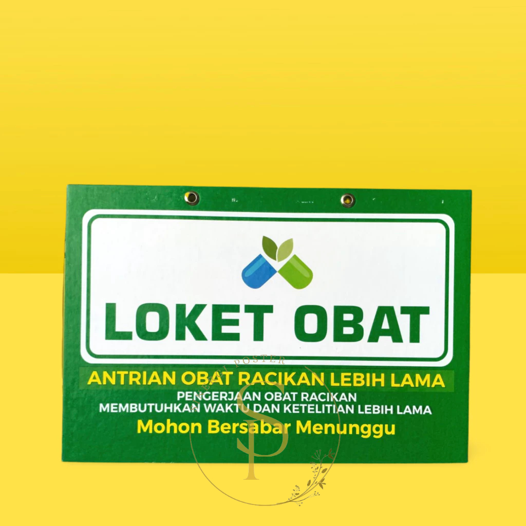 Jual Poster Gantung | Hard Poster Loket Obat | Poster Peraturan Klinik ...