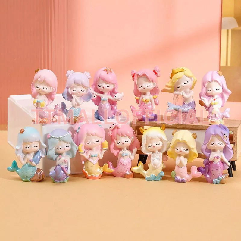 Jual TT- Blind box misteri/zodiak mermaid figure/blind box figure ...